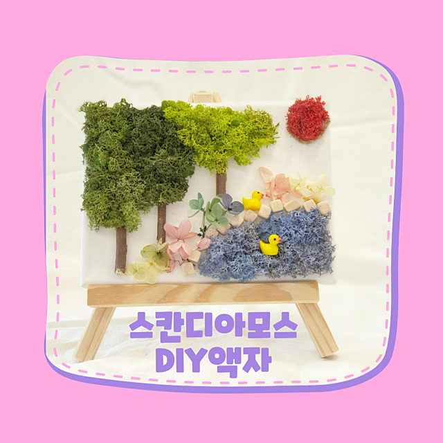 스칸디아모스 액자 만들기 Diy 이끼 효과 관리 네이버 블로그