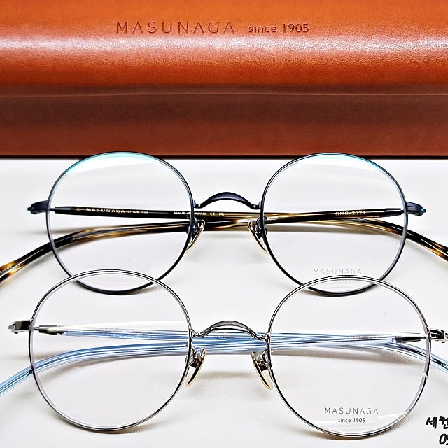 대구 마수나가 GMS202T 템플이 독특하고 여유있는 심플 라운드 티타늄 안경 / 세컨페이스 칠곡점 : 네이버 블로그